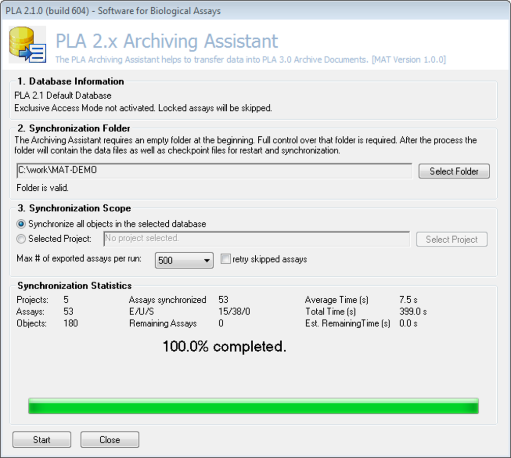 PLA 3.0 – Software for Biostatistical Analysis: Archiving PLA 2.x assays